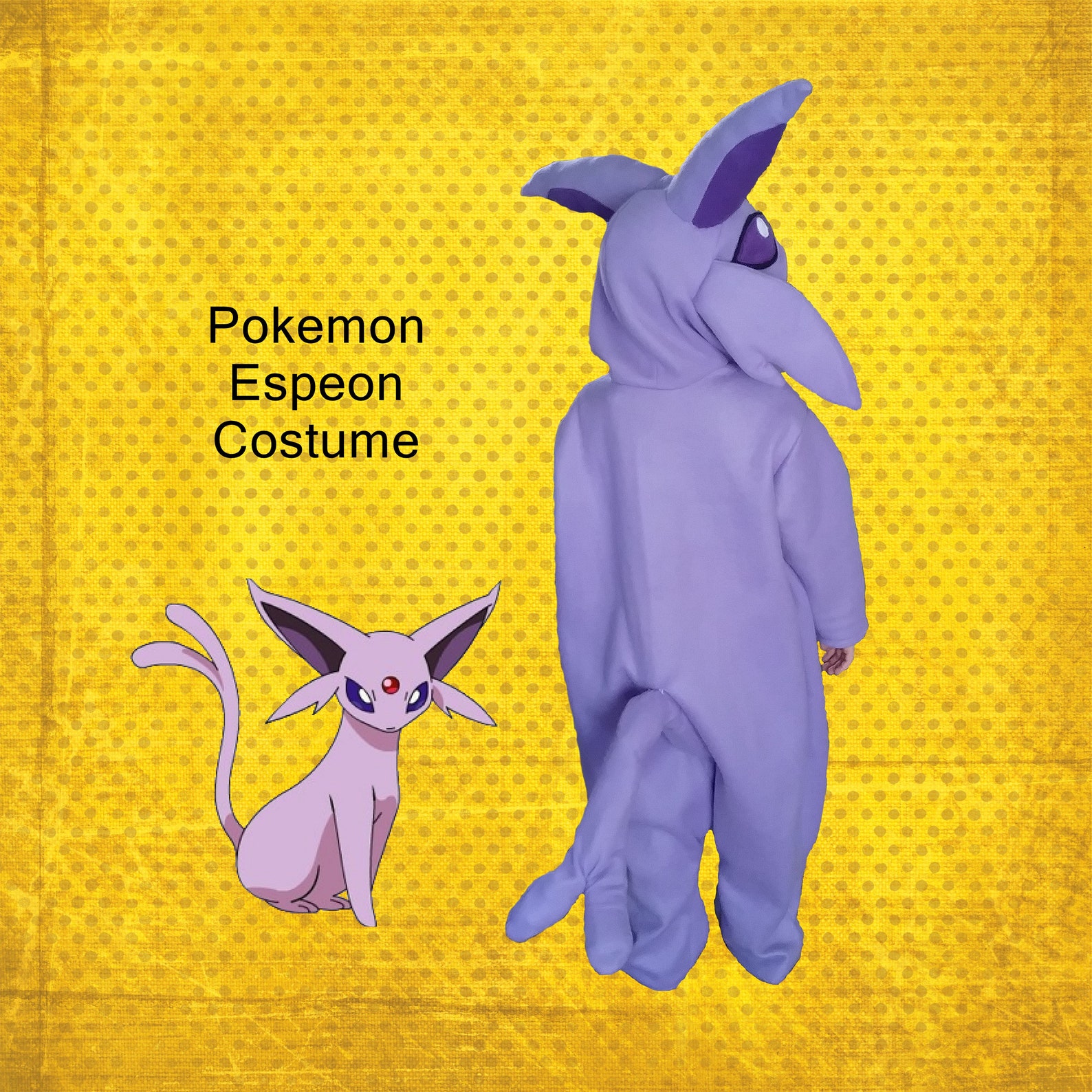 Pokemon Espeon Costume Custom-made Child Sized - Etsy
