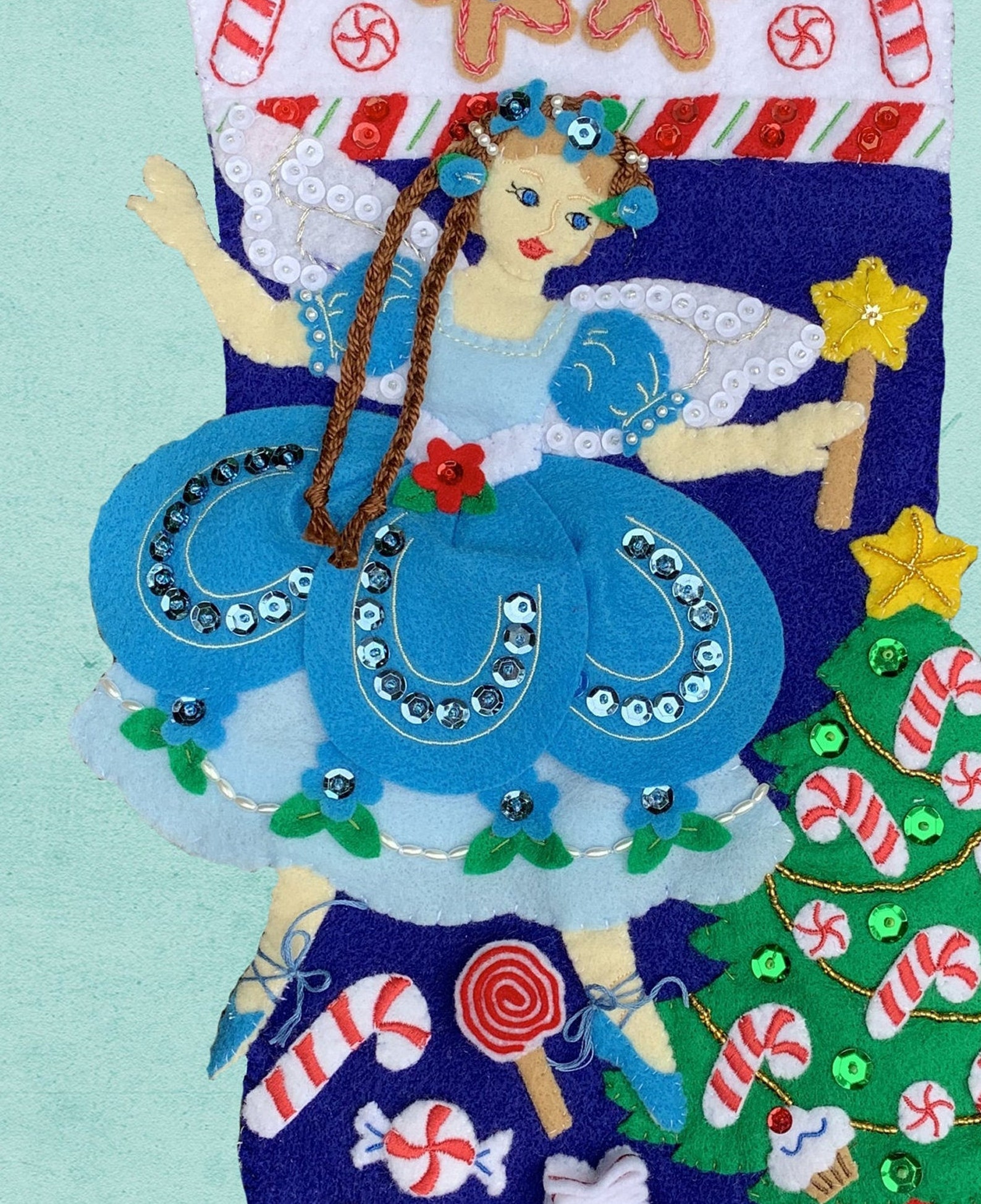 Fairy Stocking Finished and Fully Lined Personalized Felt | Etsy