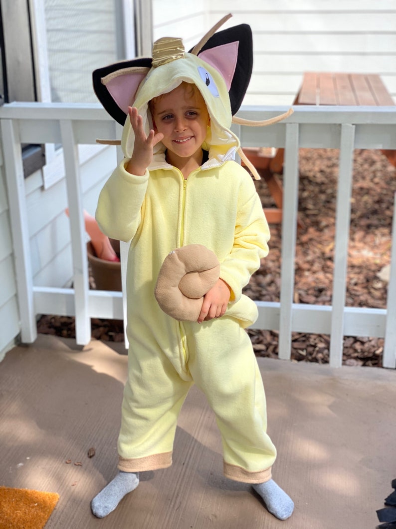 Pokemon Meowth Costume Custom-made Child Sized - Etsy Pokemon Meowth Costume Custom-made Child Sized - Etsy