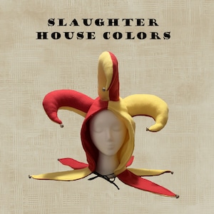 Slaughter High Jester Hat With Collar With Bells - Etsy