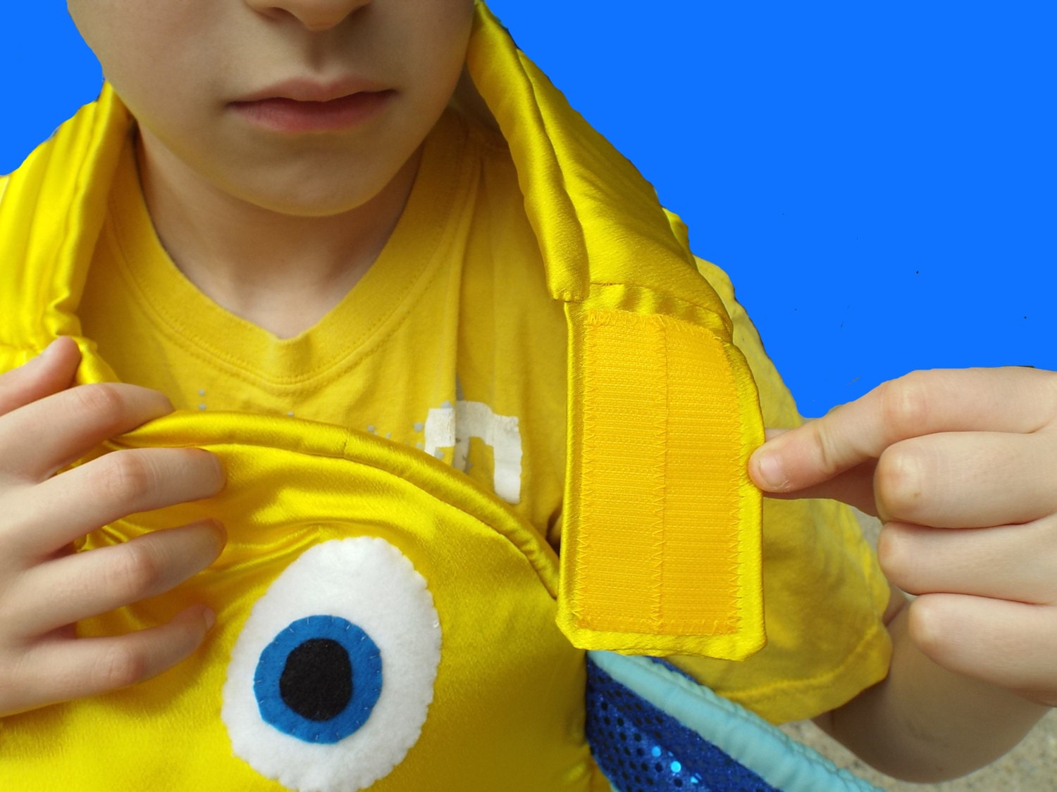 Nemo Fish Body Costume Satin Covered Foam Body Arm Holes, Fully Lined ...