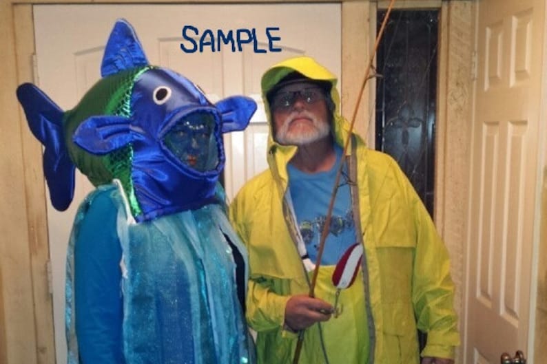 Fish Costume Fits Adult or Child Satin Covered Foam Head With Underarm ...