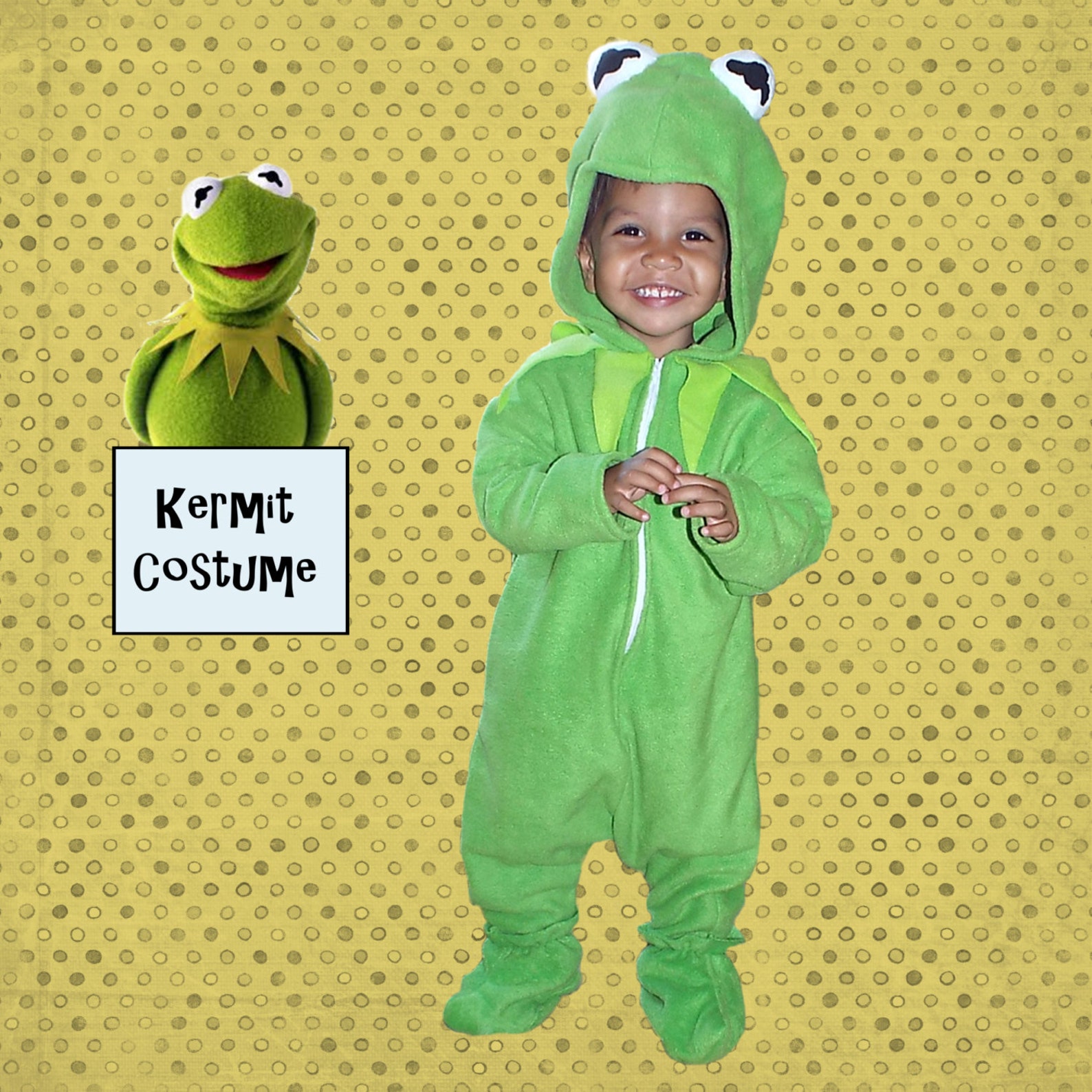 Kermit the Frog Costume for Baby Toddler Child - Etsy