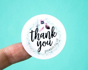 Custom Thank You Stickers 60 Pcs 1 1/2 Circle - Etsy