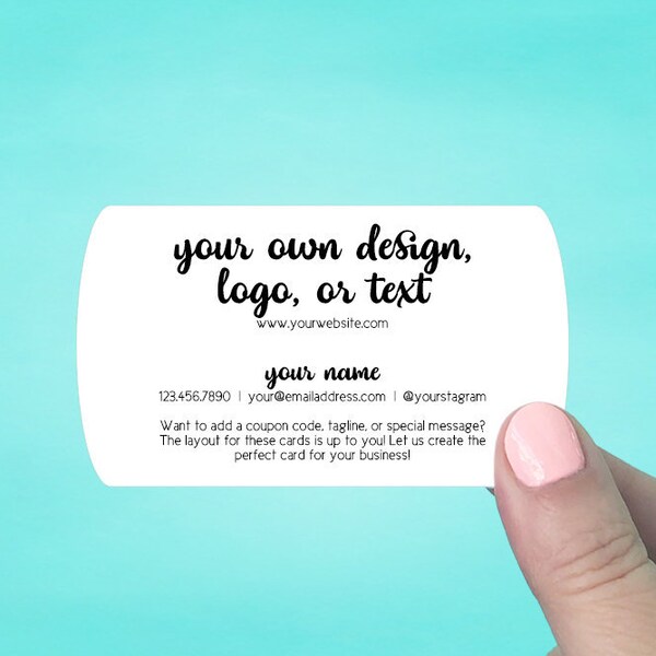 Oval Business Cards - Etsy