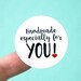 Handmade for You Stickers | 1.5" Circle Stickers | Thank You Labels ...
