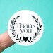 Thank You Labels Square Shape Thank You Stickers Shop Supplies Shipping ...