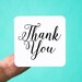 Thank You Labels | Square Shape | Thank You Stickers | Shop Supplies ...