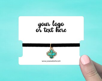 Necklace Cards Necklace Display Cards Custom Necklace | Etsy