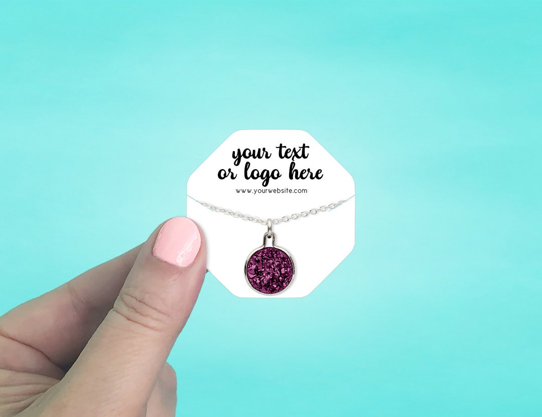 Necklace Cards 2 X 2 Set of 115, Custom Necklace Display Cards ...