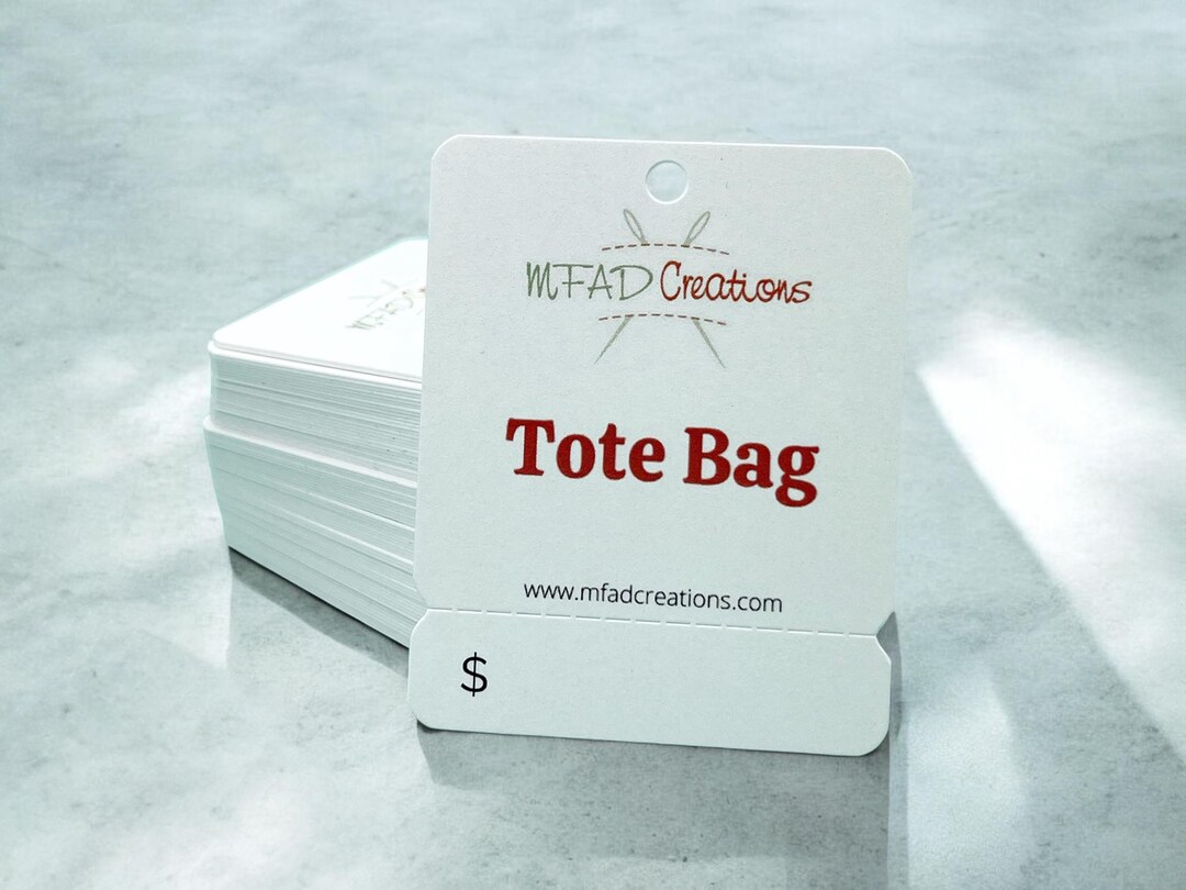 Hang Tags | Set of 75 2 X 2.5" Tear off Tab | Hang Tags | Custom Tags ...