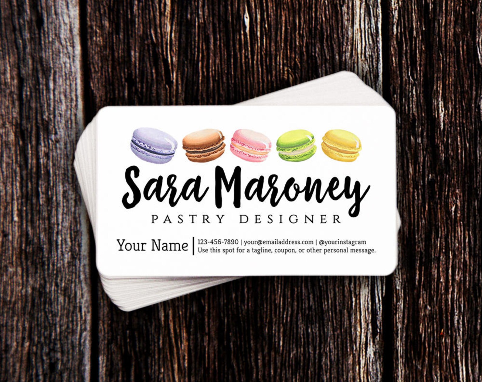 Business Cards Rounded Corners Custom Personalized | Etsy