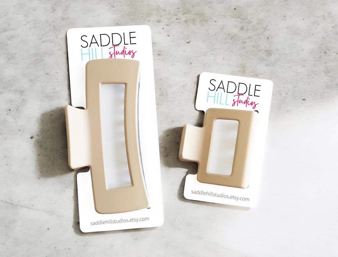 Custom Claw Clip Cards, Packaging and Hanging Cards for 2" and 4" Claw ...