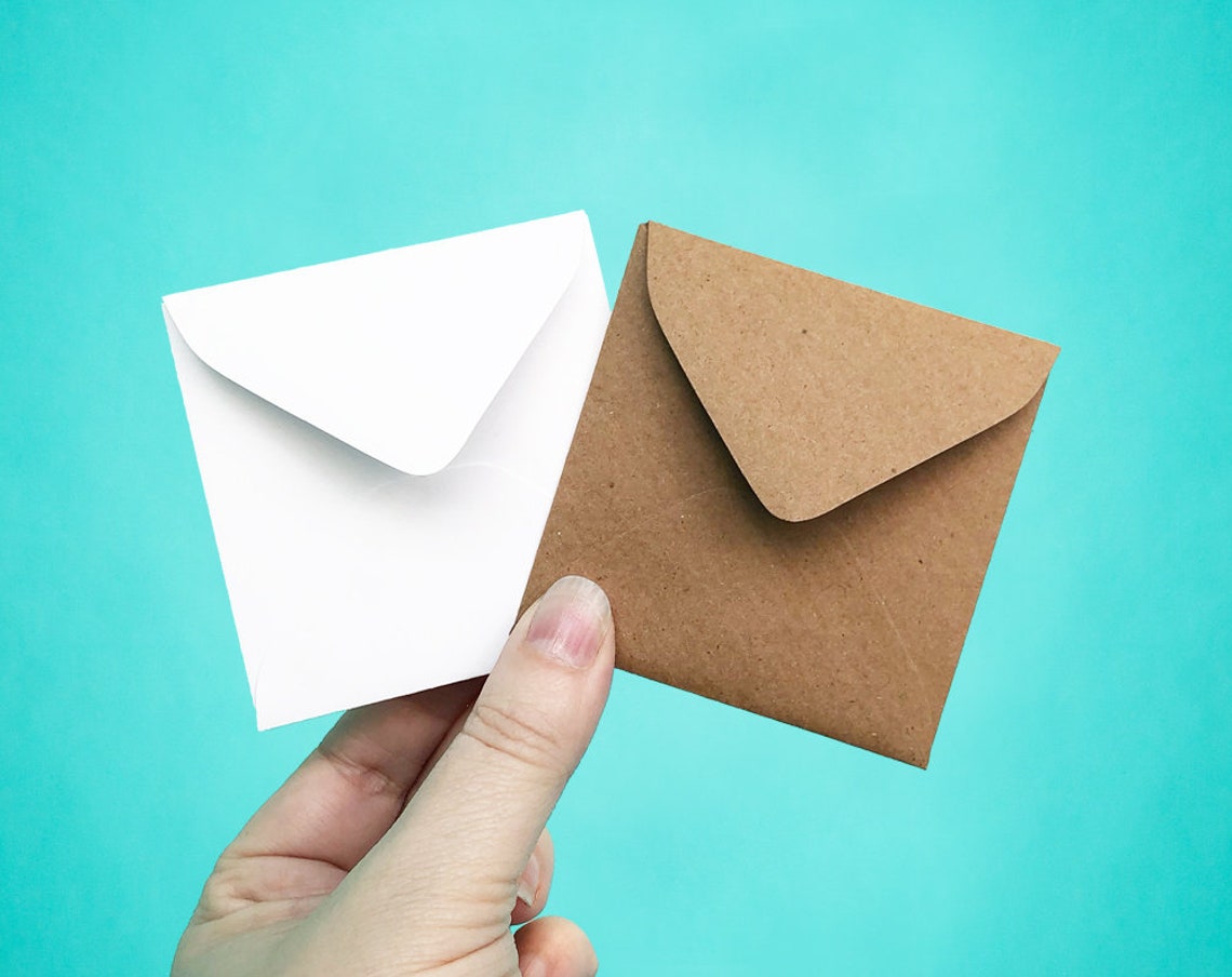 25 Mini Envelopes 3 1/8 Square Envelopes Little - Etsy