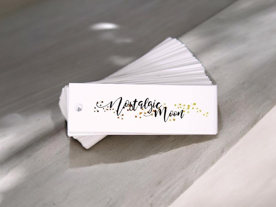 Custom Printed Hang Tags With Your Logo or Text, Business Price Labels ...