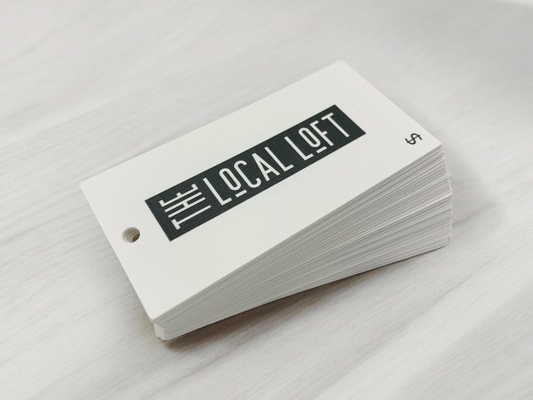 Hang Tags | Set of 60 3 X 1.5" Tear off Tab | Custom Tags | Jewelry ...
