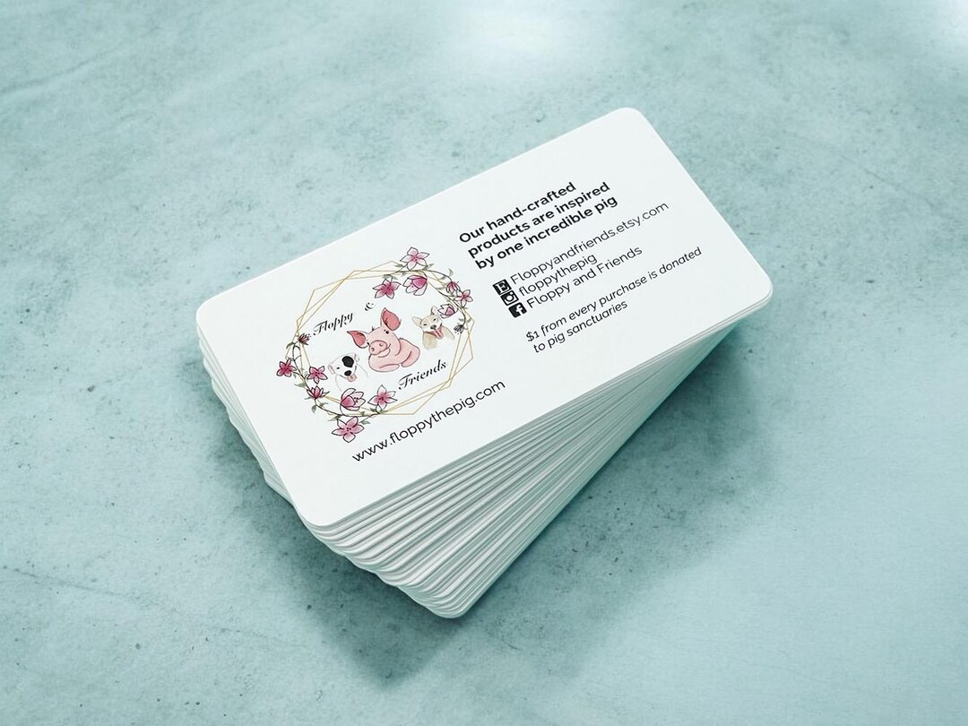 Business Cards Rounded Corners Custom Personalized Business Cards Mommy ...