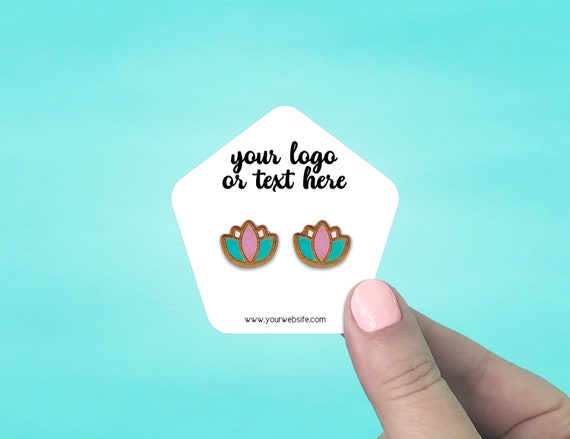 Earring Cards for Jewelry Packaging and Display With Your - Etsy