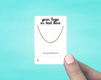 Necklace Cards Necklace Display Cards Custom Necklace Cards Tent Cards ...
