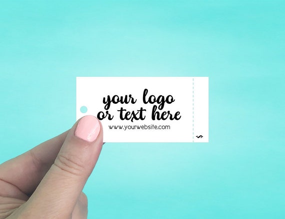 Hang Tags Set of 56 3 X 1.5 Tear off Tab Custom Tags - Etsy