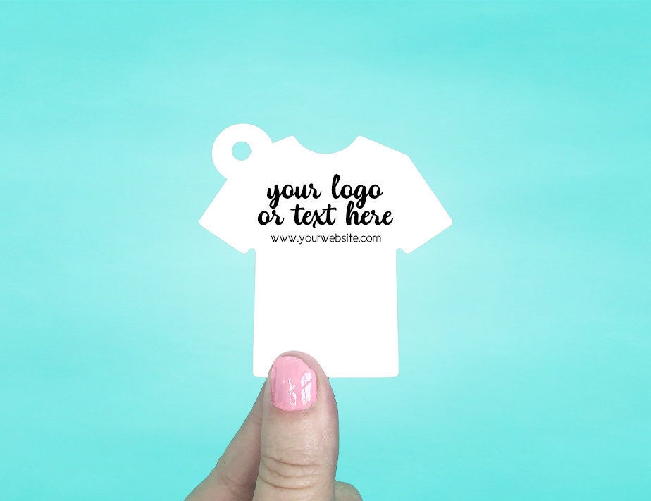 45 Custom Tags 2.5 x 2.5 Hang Tags T-Shirt Shaped | Etsy
