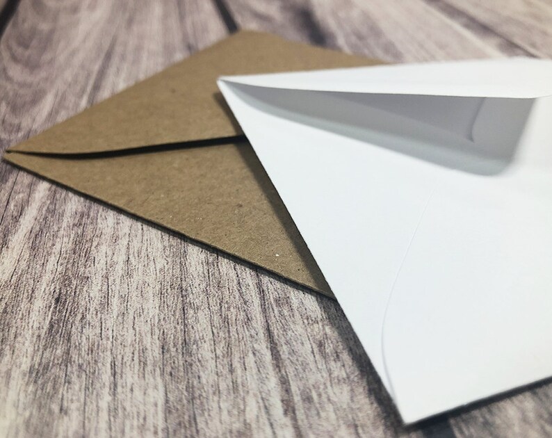 25 Mini Envelopes 3 1/8 Square Envelopes Little - Etsy