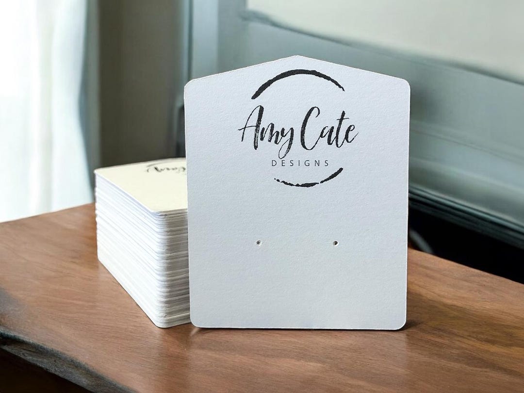 Earring Cards 2 X 2.5 Set of 120 Custom Earring Cards Personalized ...