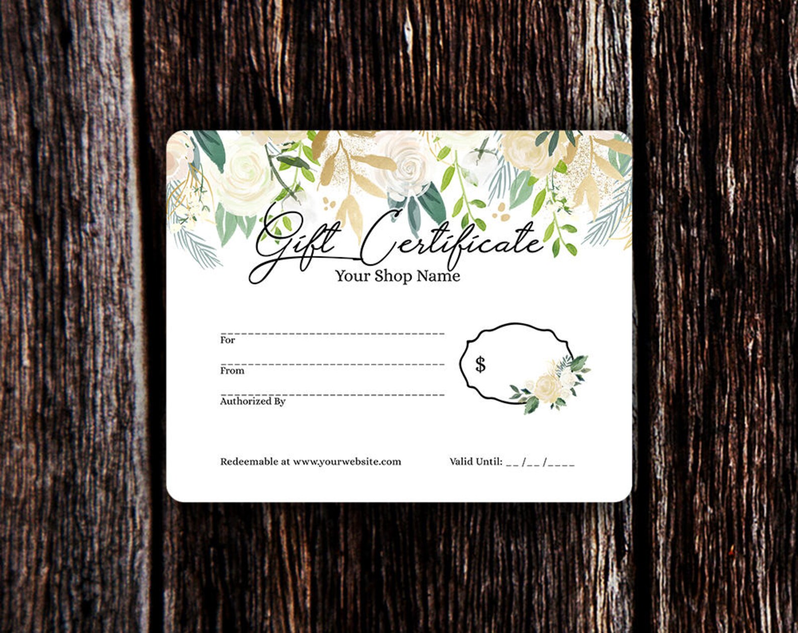 Gift Cards Gift Certificate Cards Custom Gift Certificates - Etsy