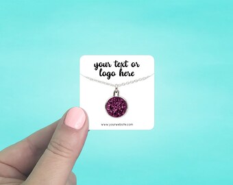 Large Fold Over Tags Necklace Tags Bracelet Tags Necklace Hang Tags ...