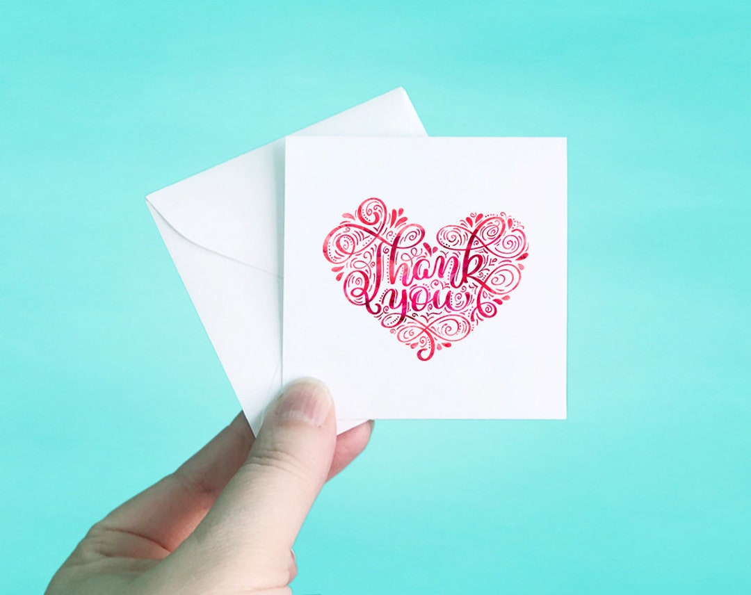 Set of 12 Thank You Cards With Envelopes, Small Thank You Note Cards ...