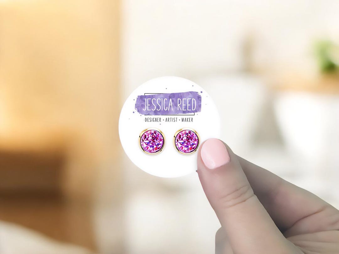 Custom Earring Cards With Your Logo or Text, Jewelry Display Cards for ...