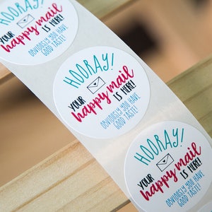 Happy Mail Stickers | Packaging Stickers | Thank You Stickers | Thank ...
