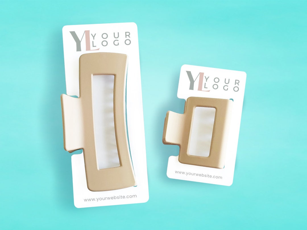 Custom Claw Clip Cards, Packaging and Hanging Cards for 2 and 4 Claw ...