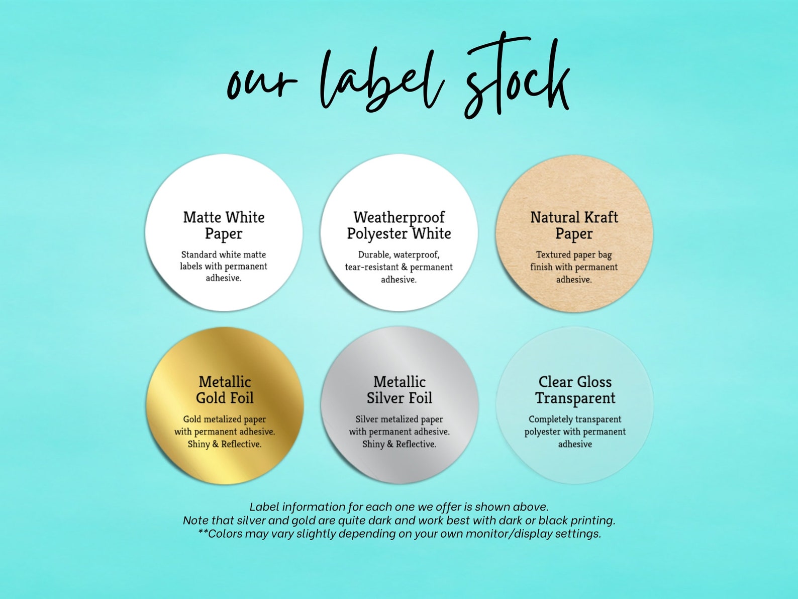 Custom Stickers Custom Labels Personalized Stickers Kraft Stickers ...