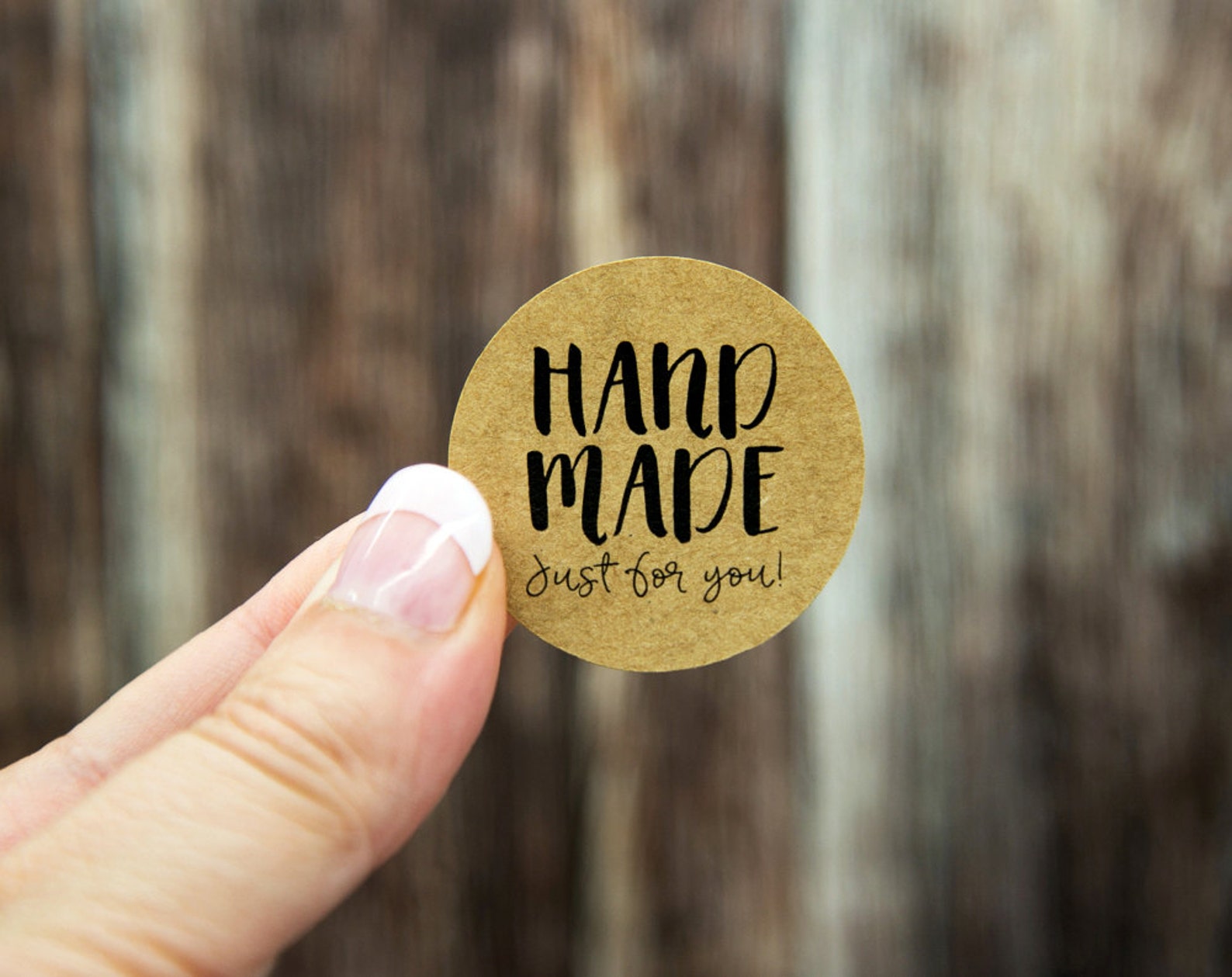 Handmade Just for You Labels Packaging Stickers 1.5 | Etsy