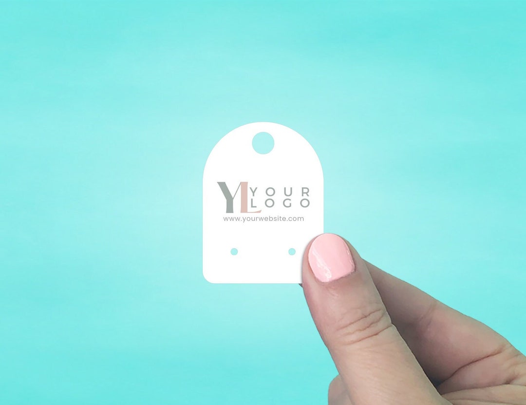 Hanging Earring Cards for Stud Earrings, Small Arch Shaped Custom Stud ...