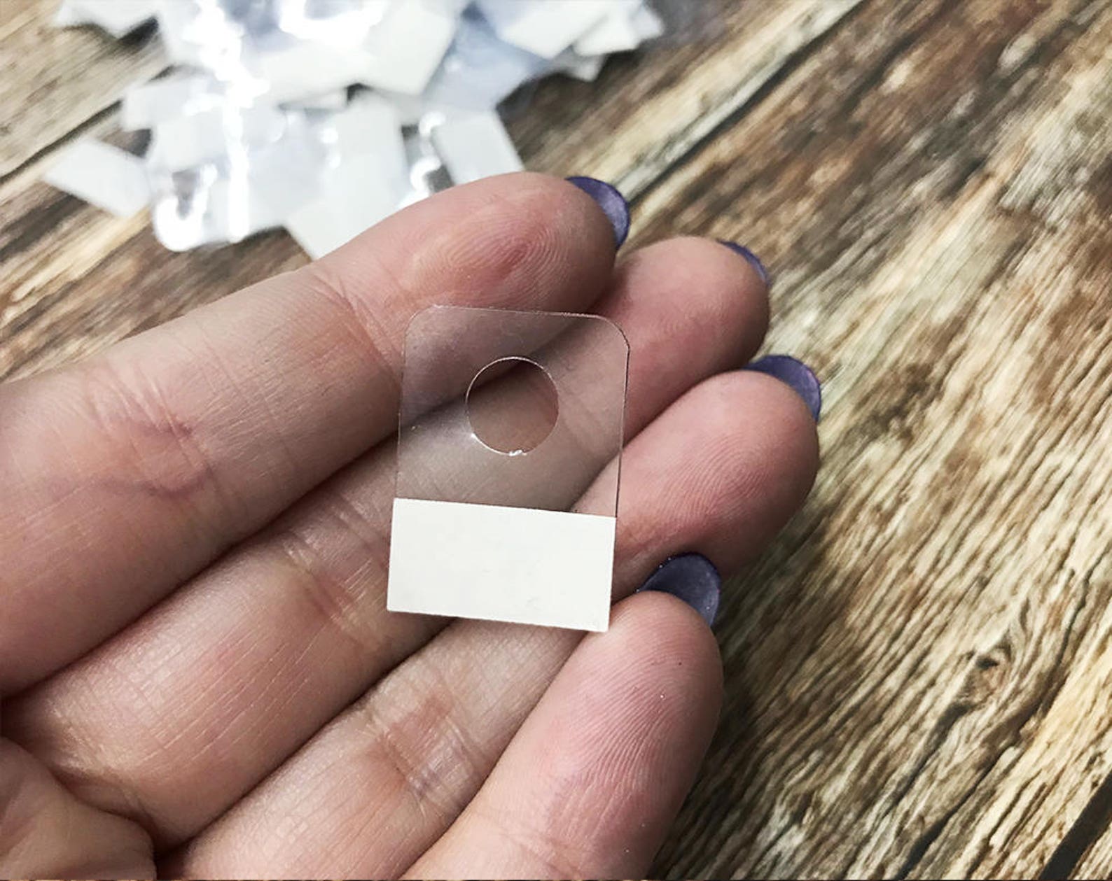 Peg Hole Adhesive Hang Tab Hanging Card Adapters Earring - Etsy