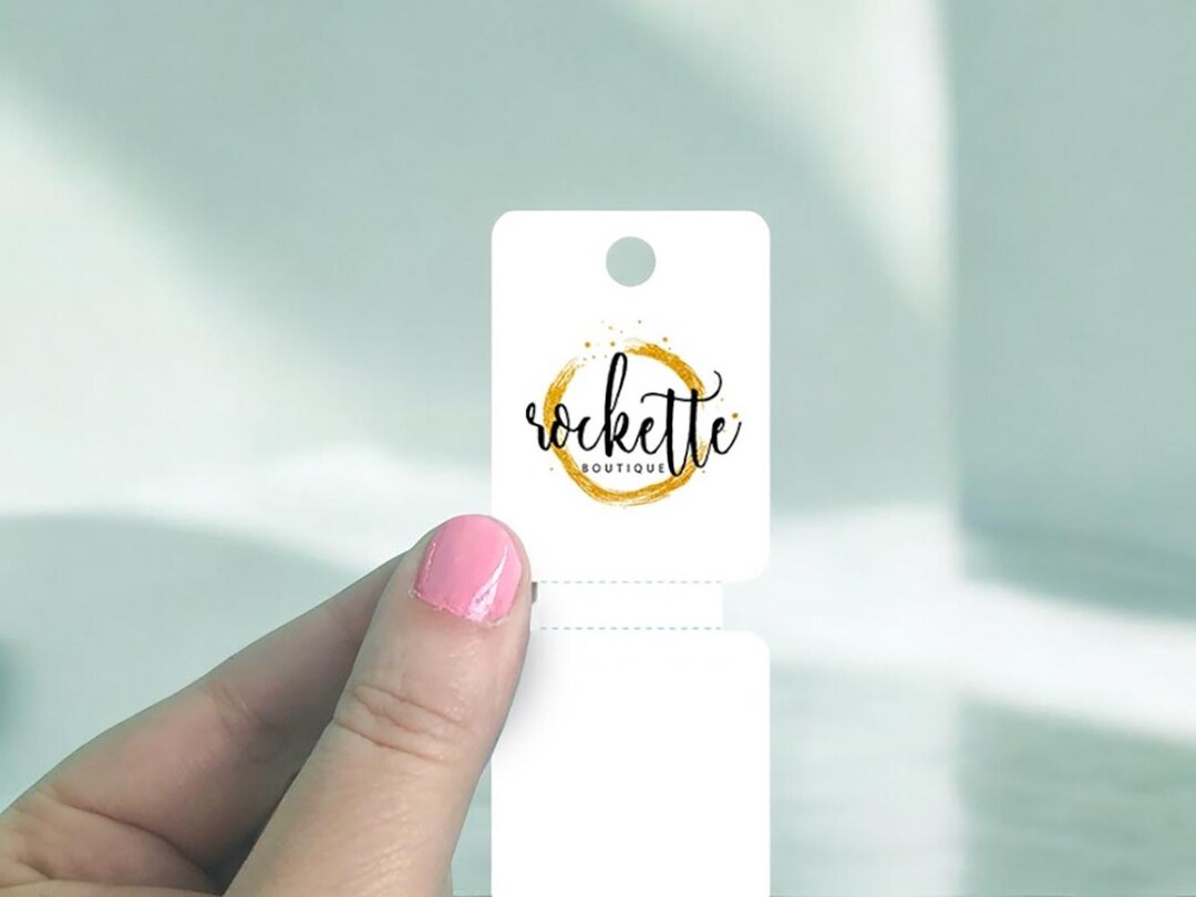 Narrow Fold Over Hang Tags for Necklaces, Bracelets, Headbands & More ...