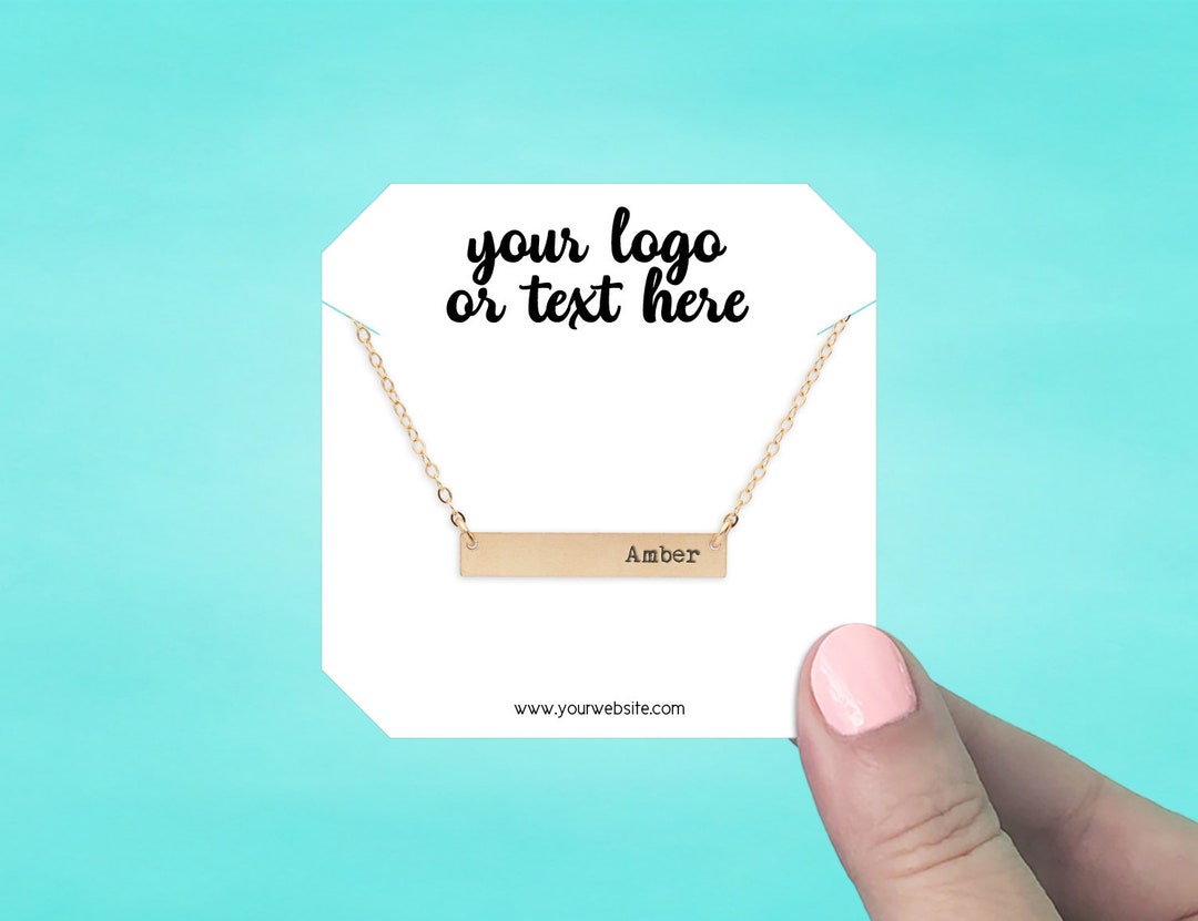 Necklace Cards 3 X 3 Set of 42, Custom Necklace Display Cards ...