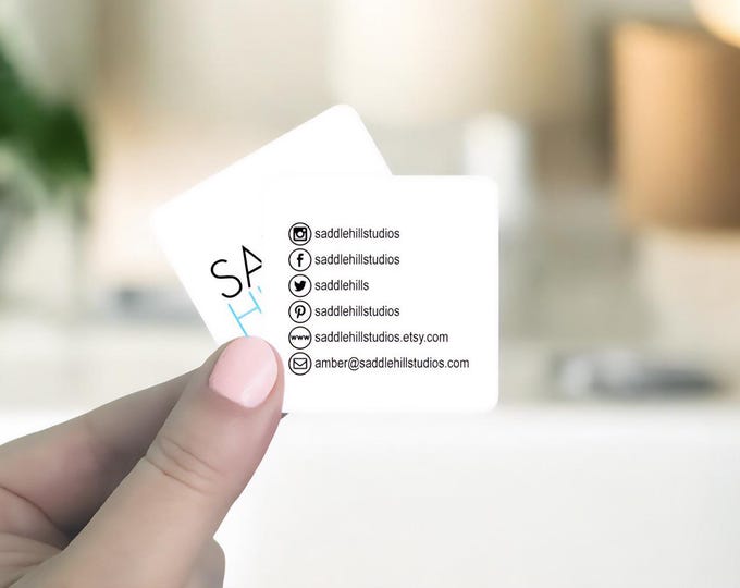 Business Cards Rounded Corners Custom Personalized Business Cards Mommy ...