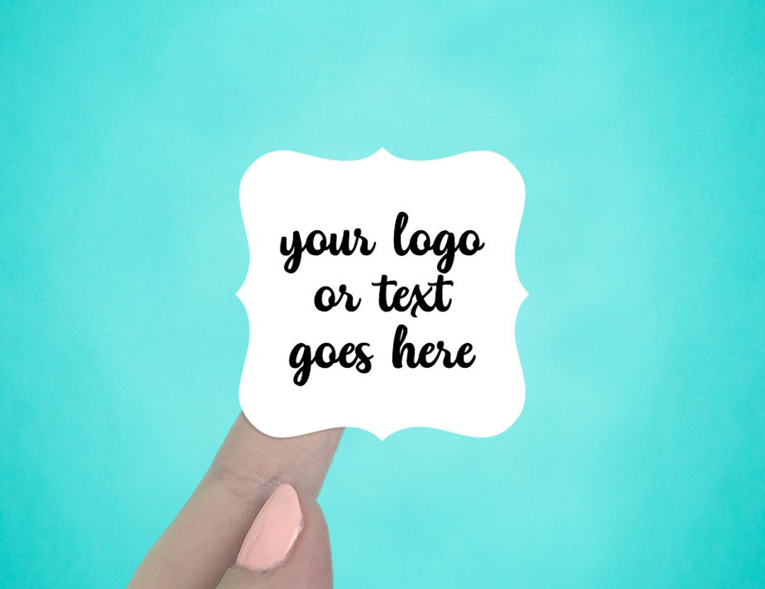 Custom Labels, Custom Stickers, 2 Square Bracket Stickers, Set of 24 ...