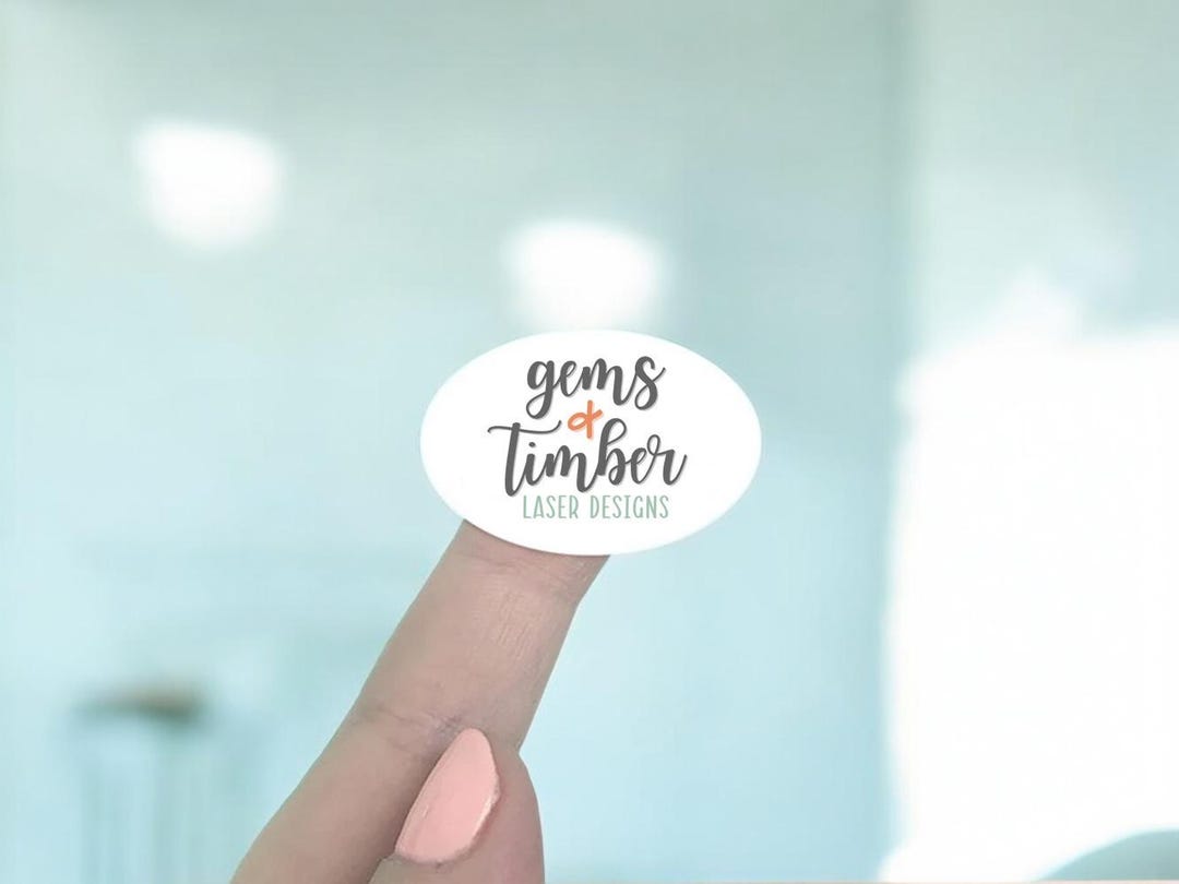 Custom Stickers | Custom Labels | Oval | Personalized Stickers - Blank ...