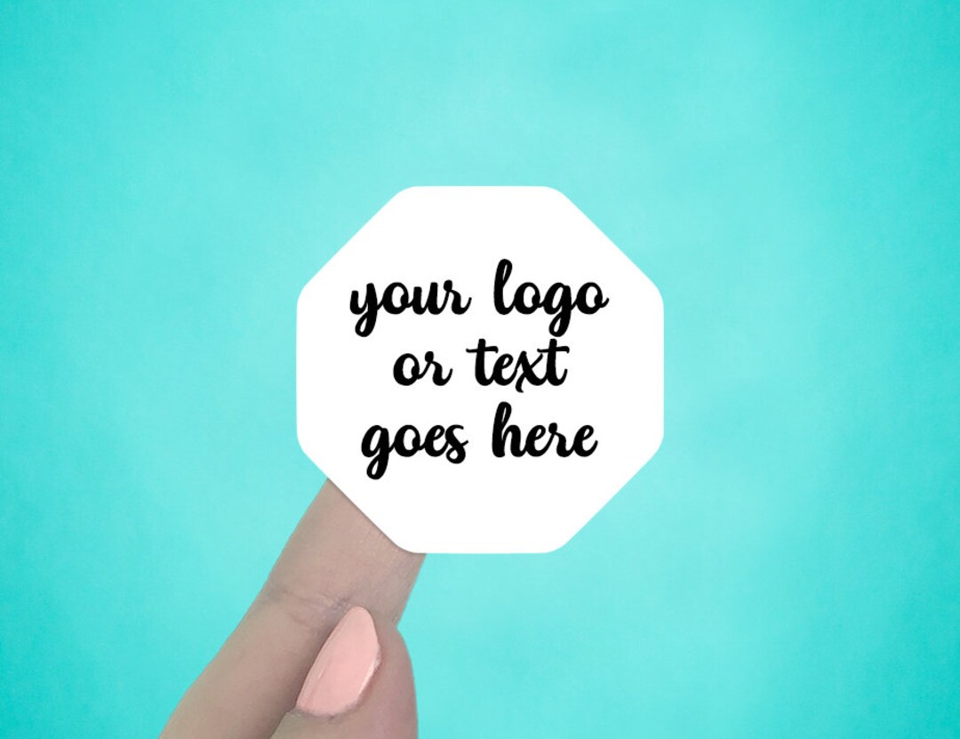 Custom Labels, Custom Stickers, 2 Octagon Stickers, Set of 24 ...