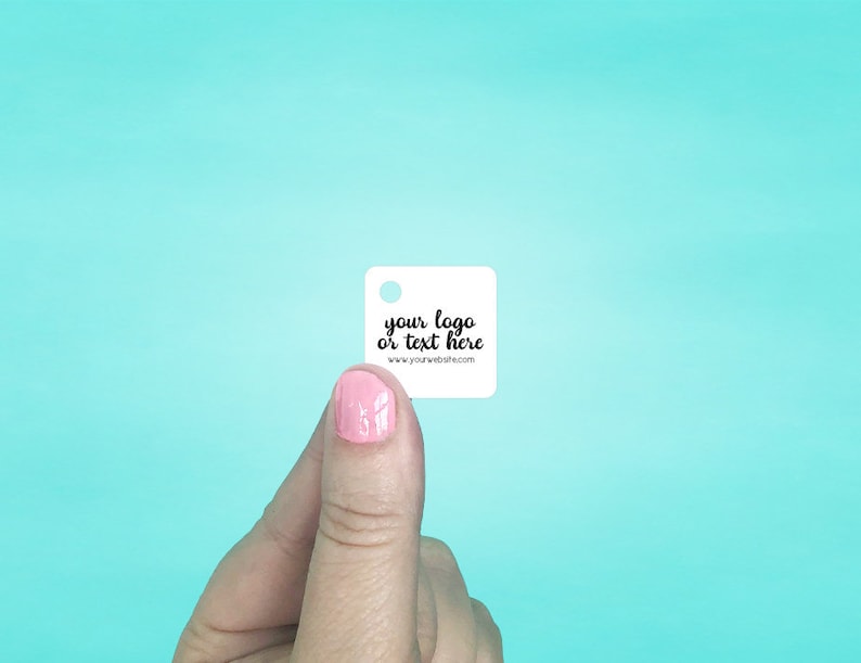 120 Custom Tags 1 X 1" | Rounded Square | Jewelry Tags | Price Tags ...