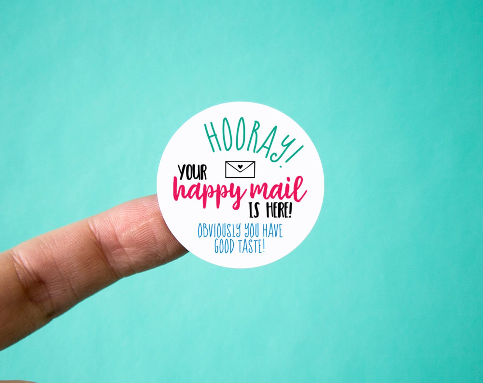 Happy Mail Stickers Packaging Stickers Thank You Stickers - Etsy