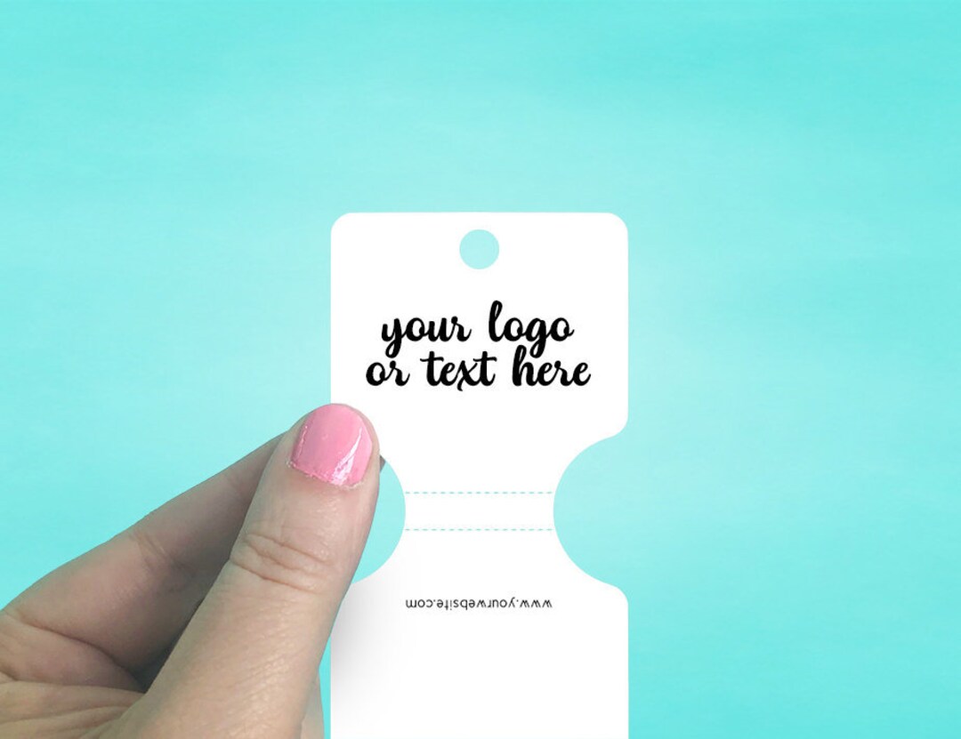 Fold Over Tags Necklace Tags Bracelet Tags Necklace Hang Tags Jewelry ...