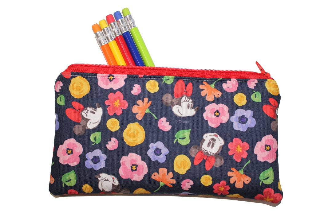 Emily Pencil Pouch Minnie Mouse Floral - Etsy