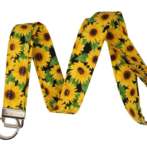 Sunflower Lanyard - Etsy