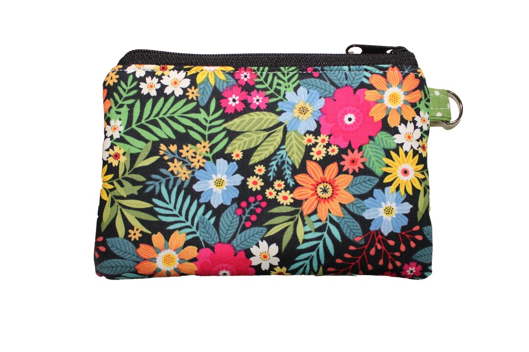 Bright Floral Coin Purse - Etsy