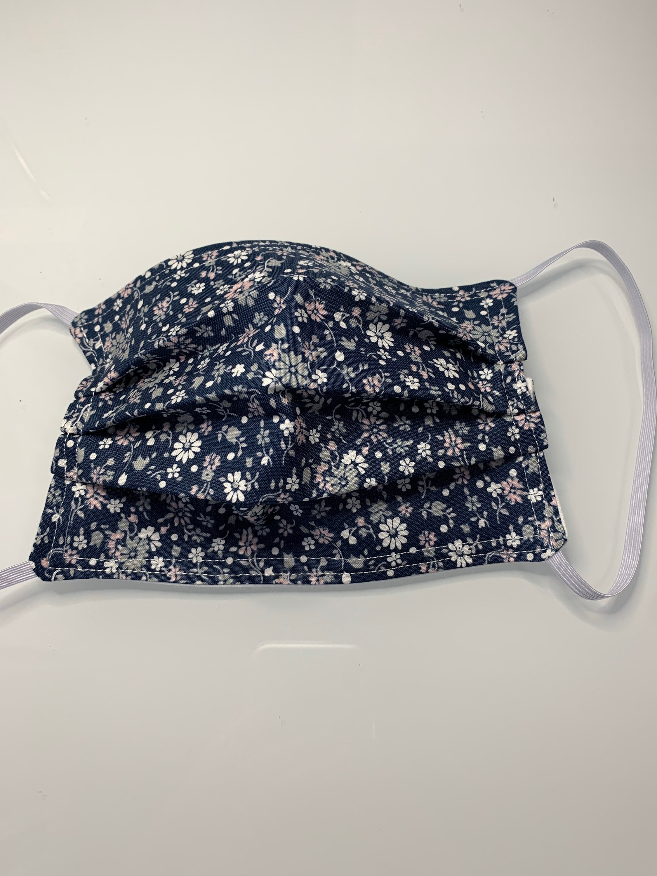 Face Mask Navy Floral